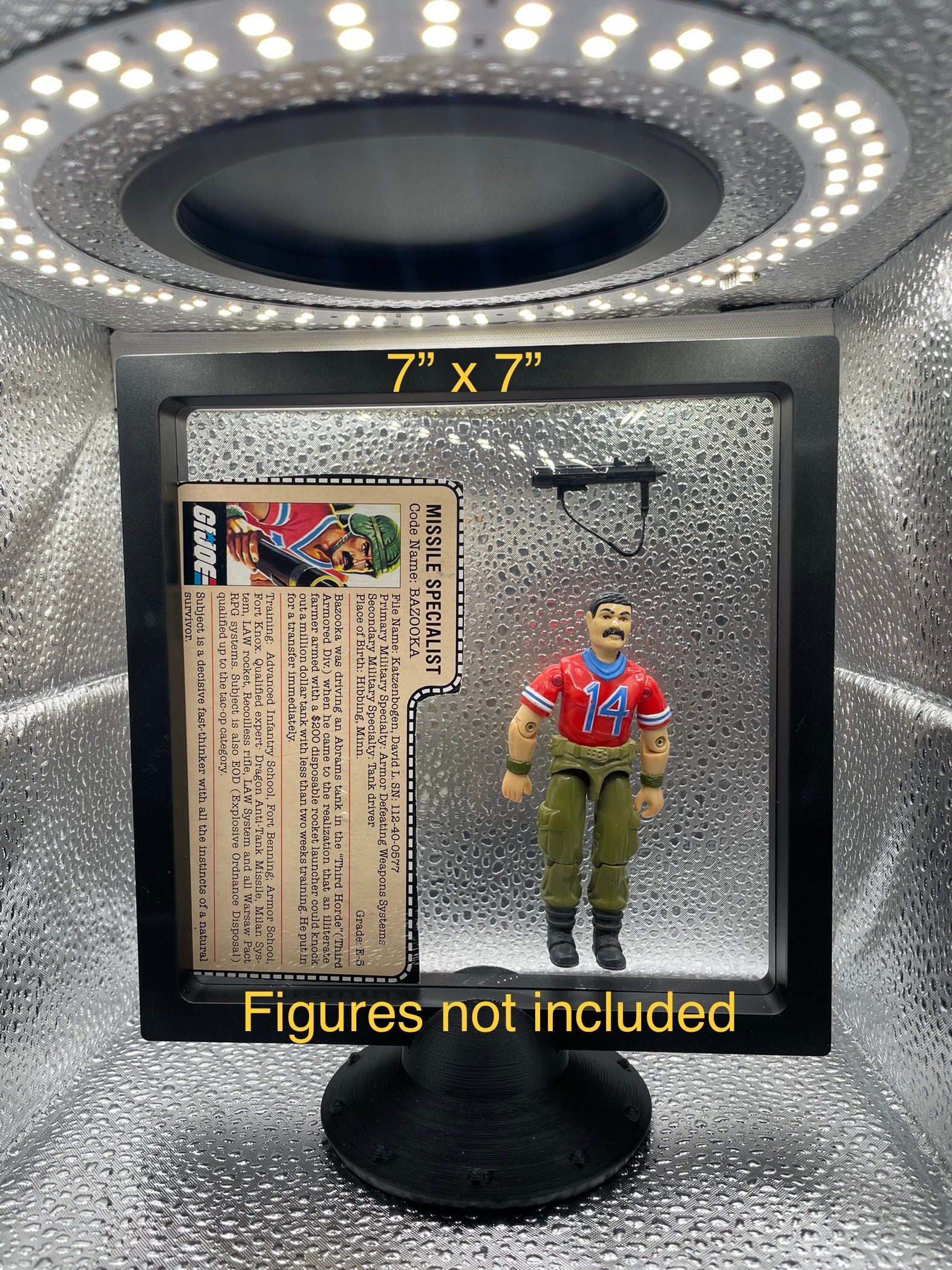 Action Figure 7 X 7 3D Floating Display Frame With Custom - Etsy