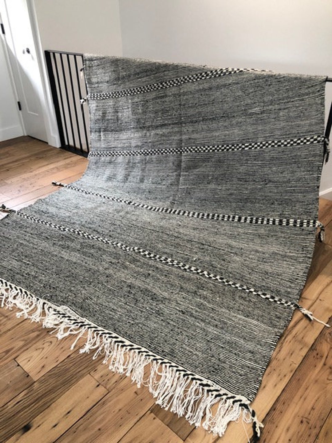 COOKIES & CREAM - Vintage Moroccan Kilim Flatweave (black, White - Etsy