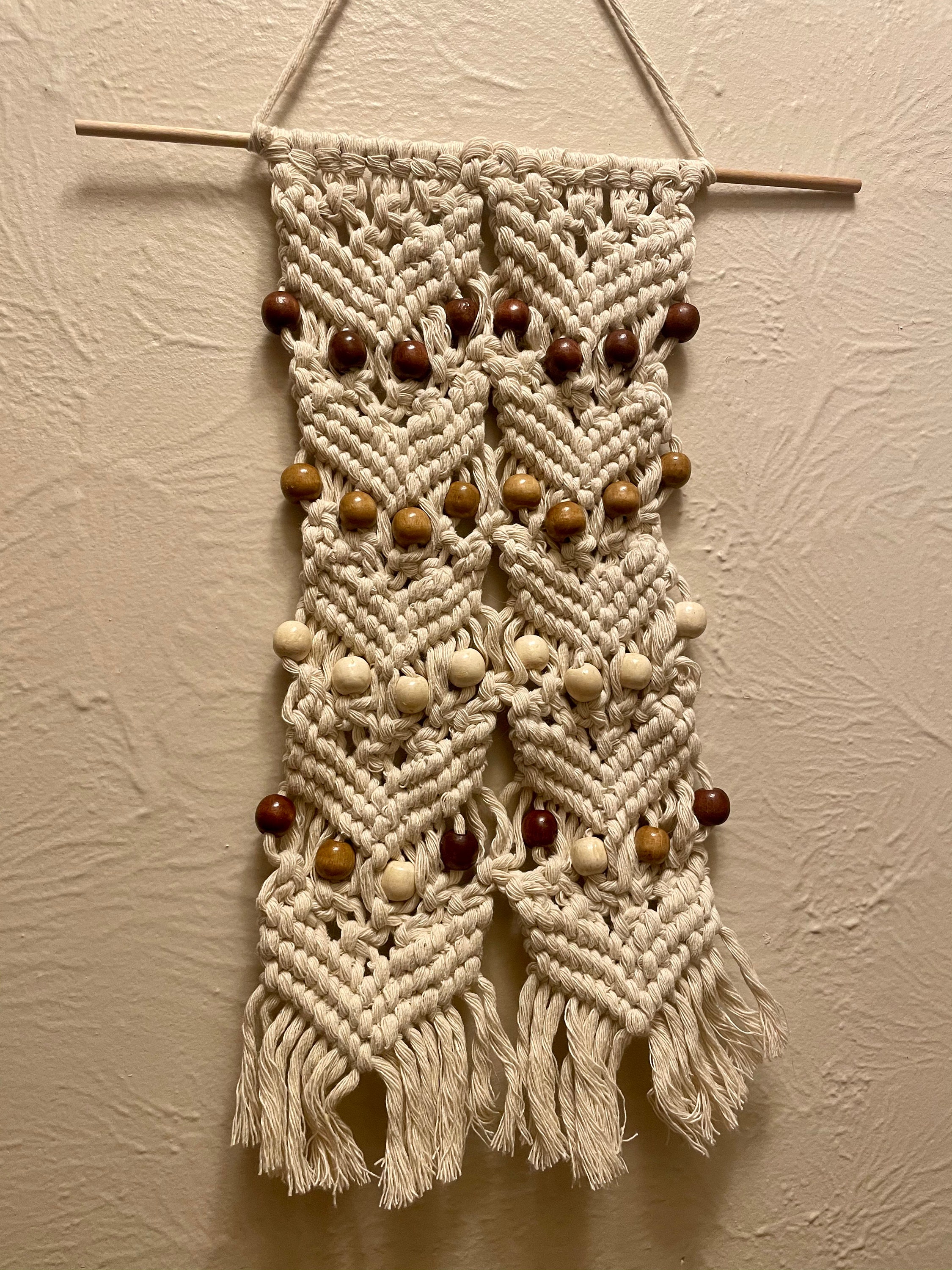 Beaded Macrame Wall Hanging - Etsy