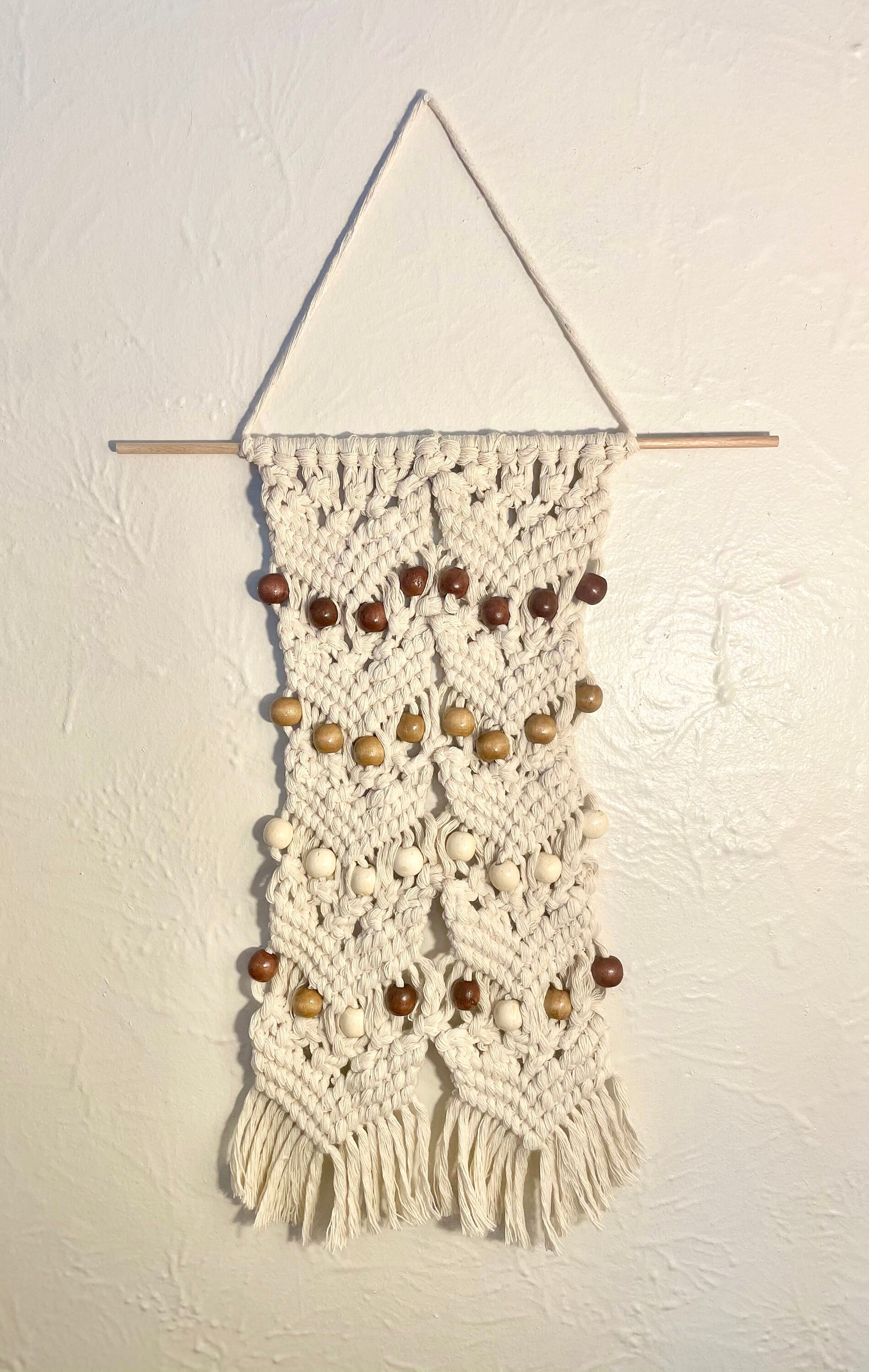 Beaded Macrame Wall Hanging - Etsy