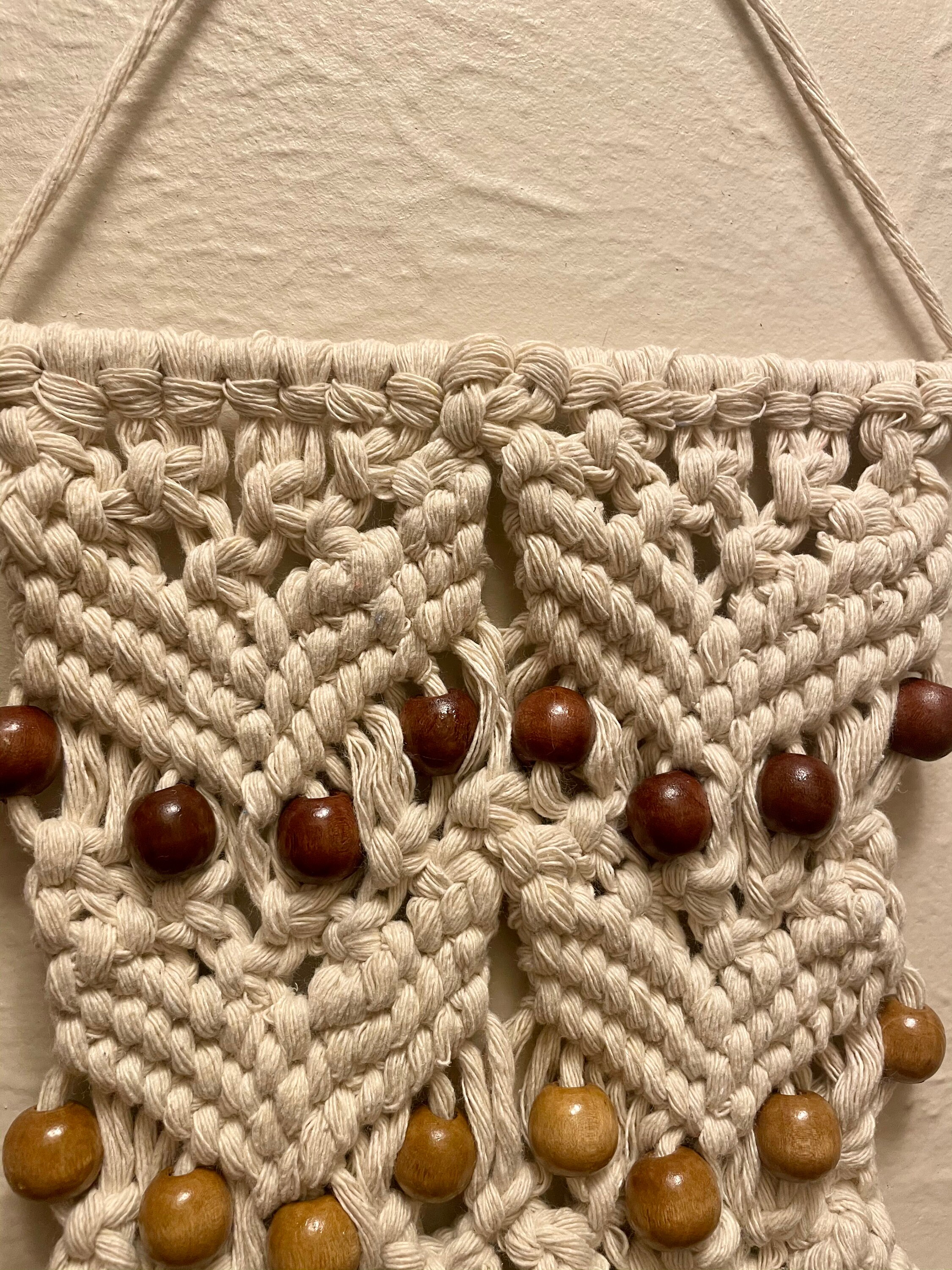 Beaded Macrame Wall Hanging - Etsy