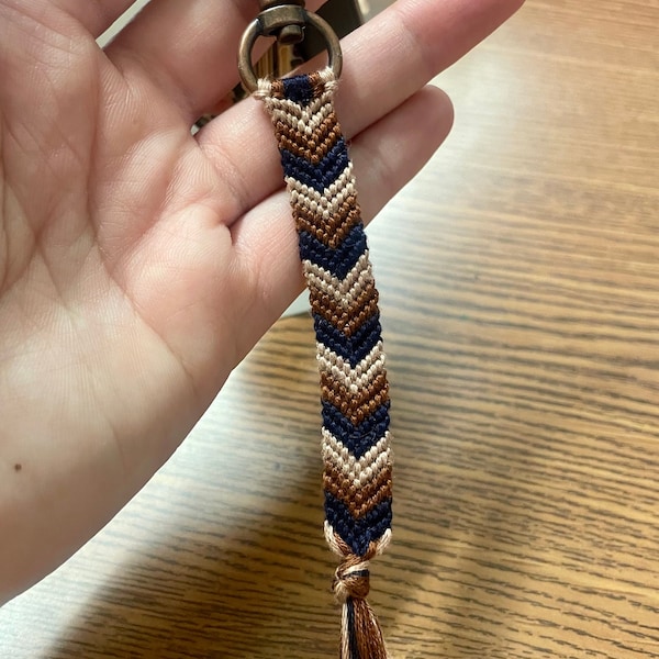 Chevron Keychain - Etsy