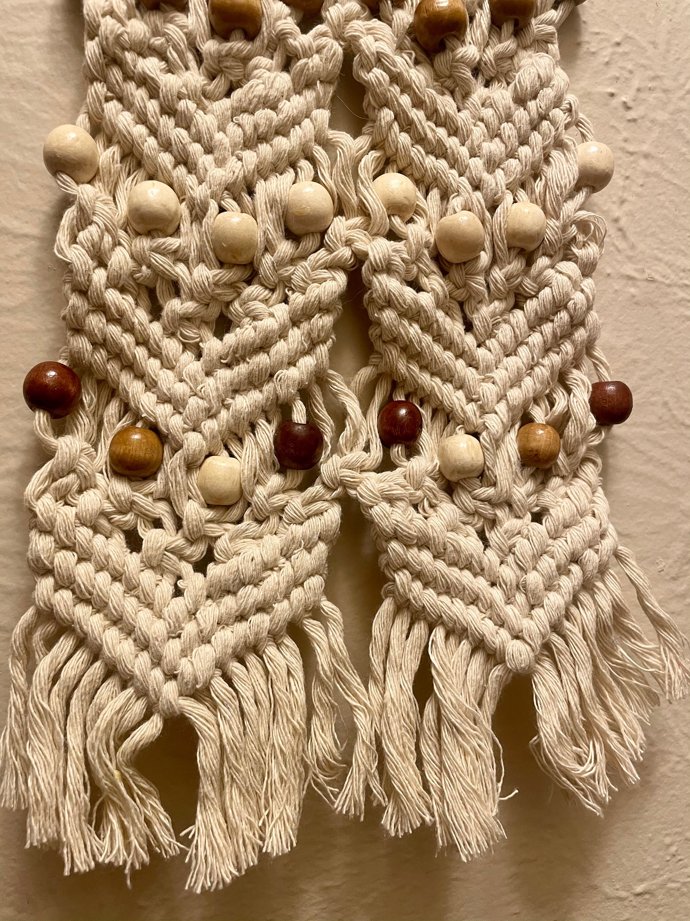 Beaded Macrame Wall Hanging - Etsy