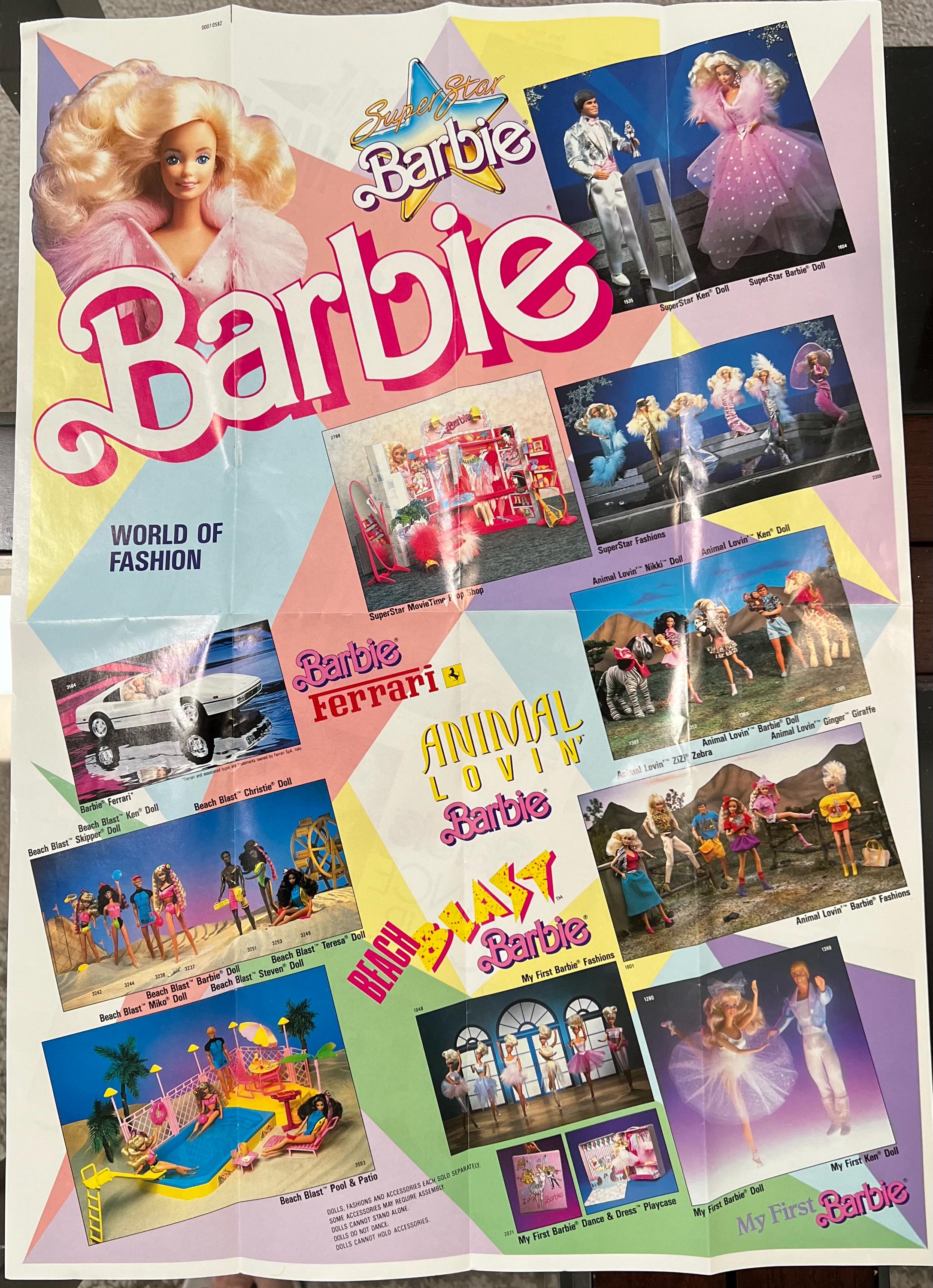 1988 Vintage Barbie Poster - Etsy