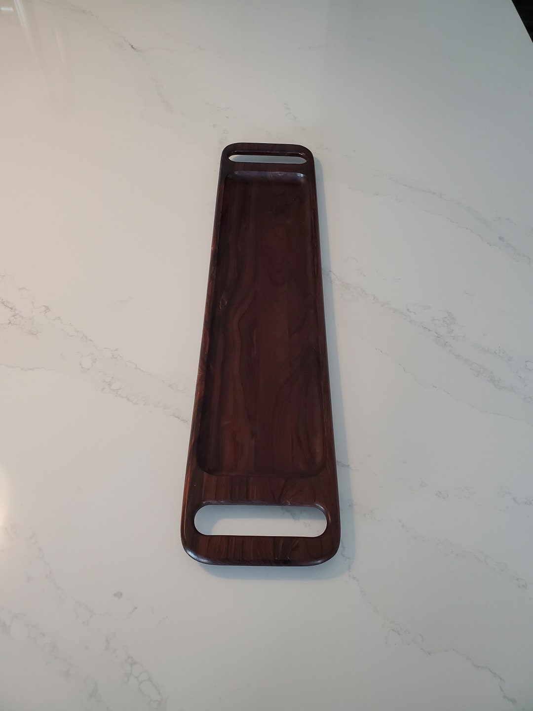 Vintage Rare Handmade Jean Gillon Jacaranda Wooden Tray/platter Charcuterie Board Made in Brazil ...