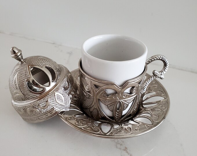 Tescilli Urun Sena Expresso/coffee Cup, Saucer, Holder and Lid Made in ...