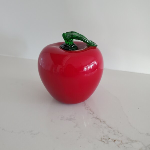 Vintage Glass Apples - Etsy