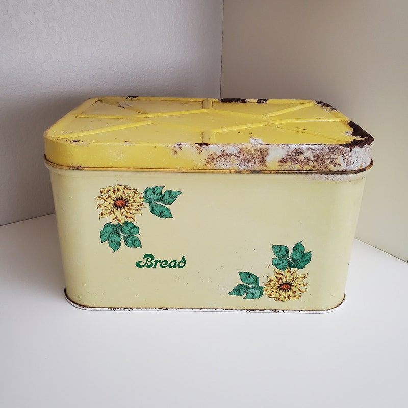 Yellow Bread Box - Etsy