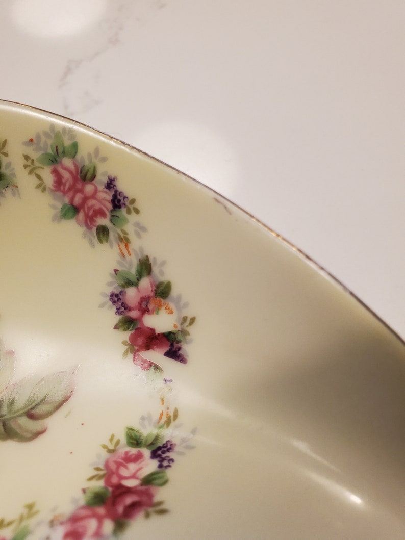 Vintage Kalk Germany Porcelain Leaf Shaped Floral - Etsy