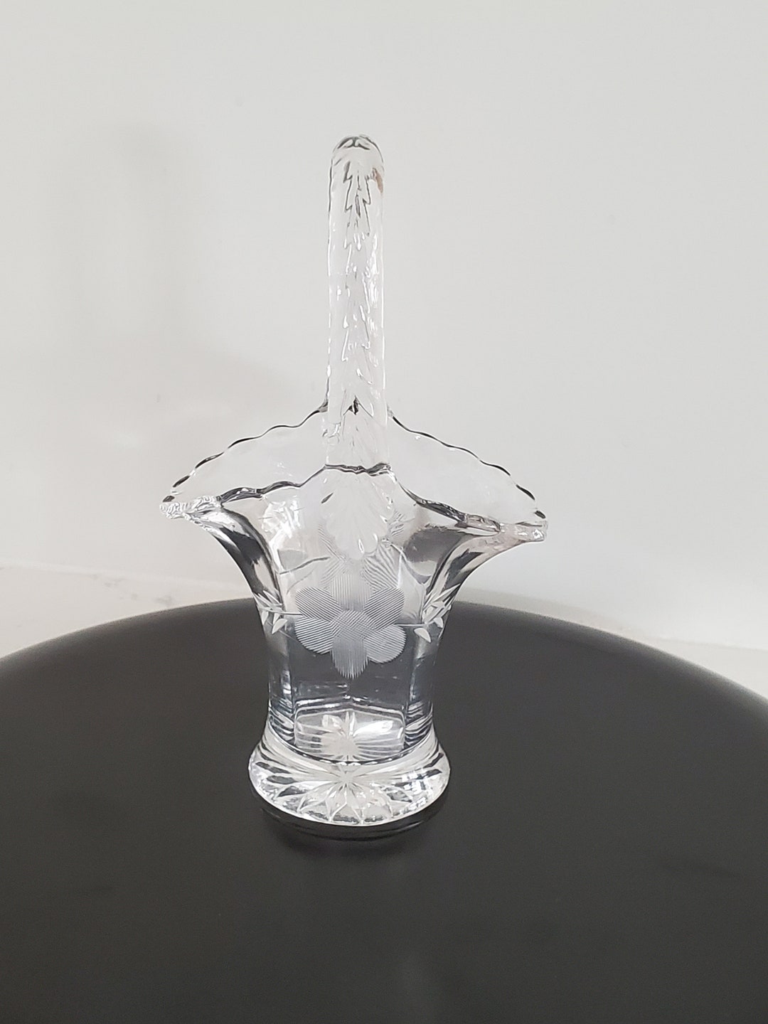Vintage Duncan Miller Crystal Etched Floral Wedding/brides - Etsy