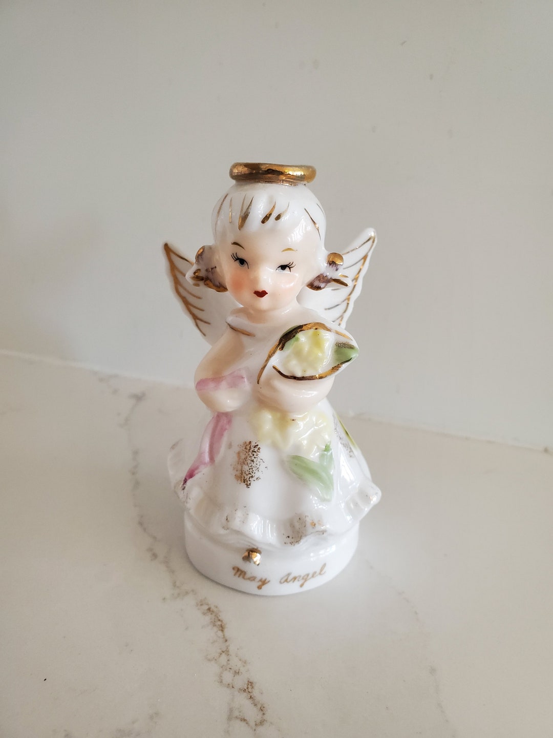 Vintage May Flower Angel Figurine Made in Japan - Etsy