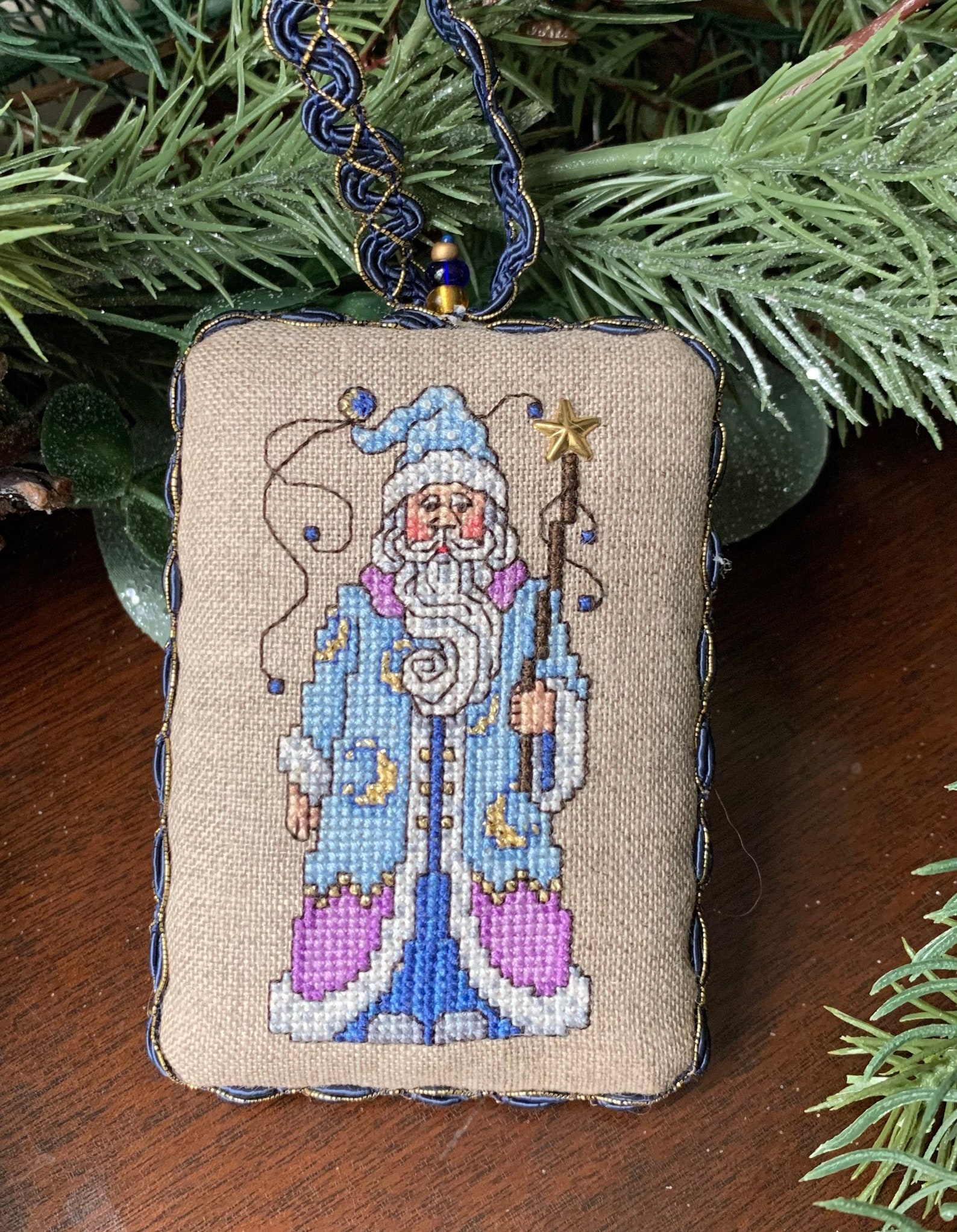 Magical Wizard Santa Ornament - Etsy