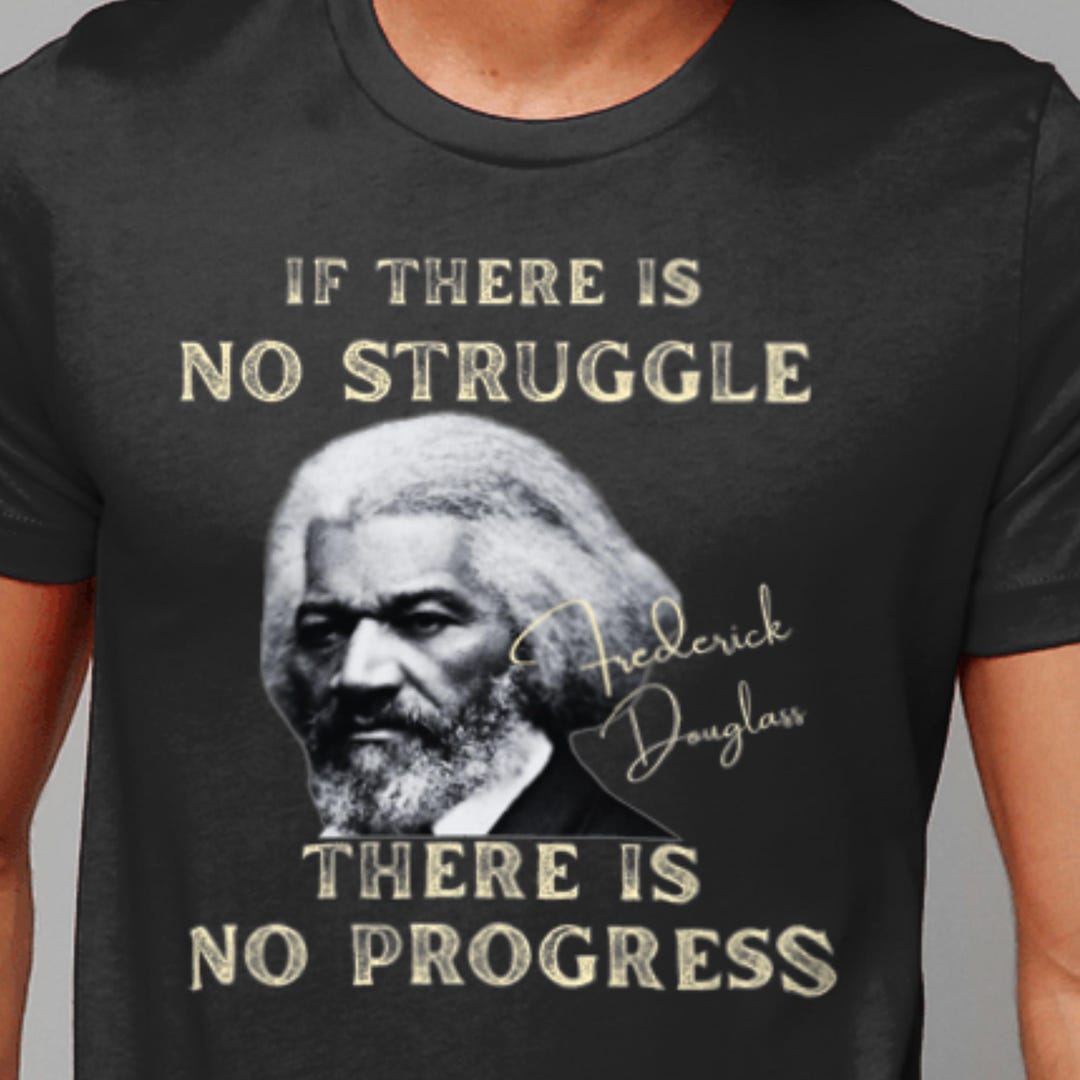 Frederick Douglass T-shirt, Black History Month Positive Quote Tee - Etsy