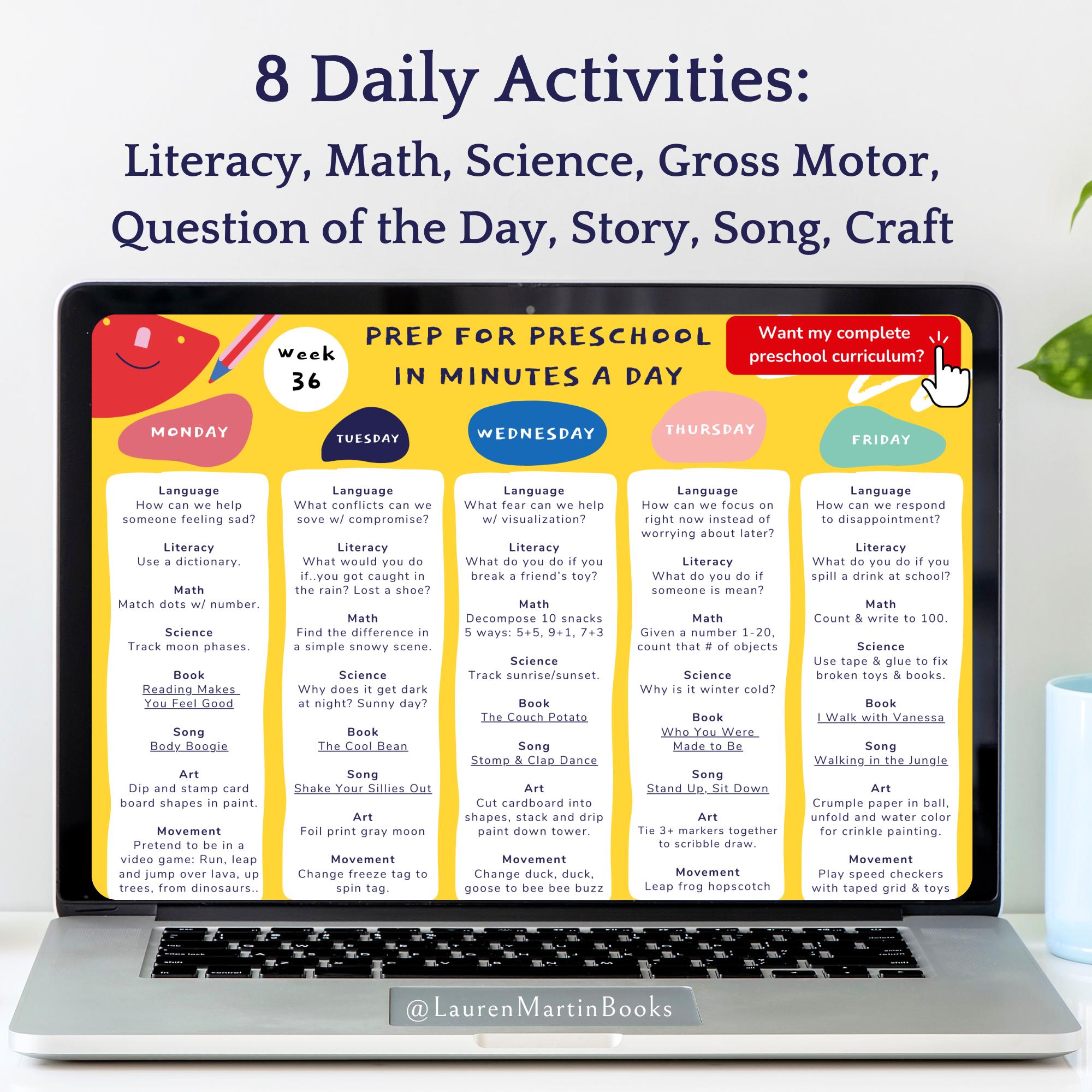 Preschool Curriculum | Complete 180 Day Play-based Early Learn ...