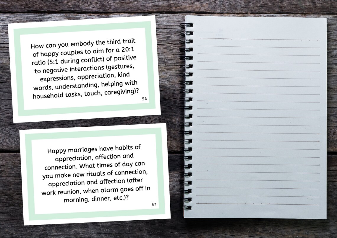 Conversation Cards for Couples Free Marriage Counseling Married Dinner ...