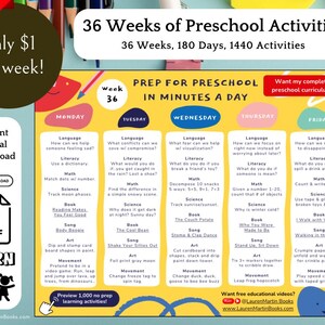 Preschool Curriculum | Complete 180 Day Play-based Early Learn ...