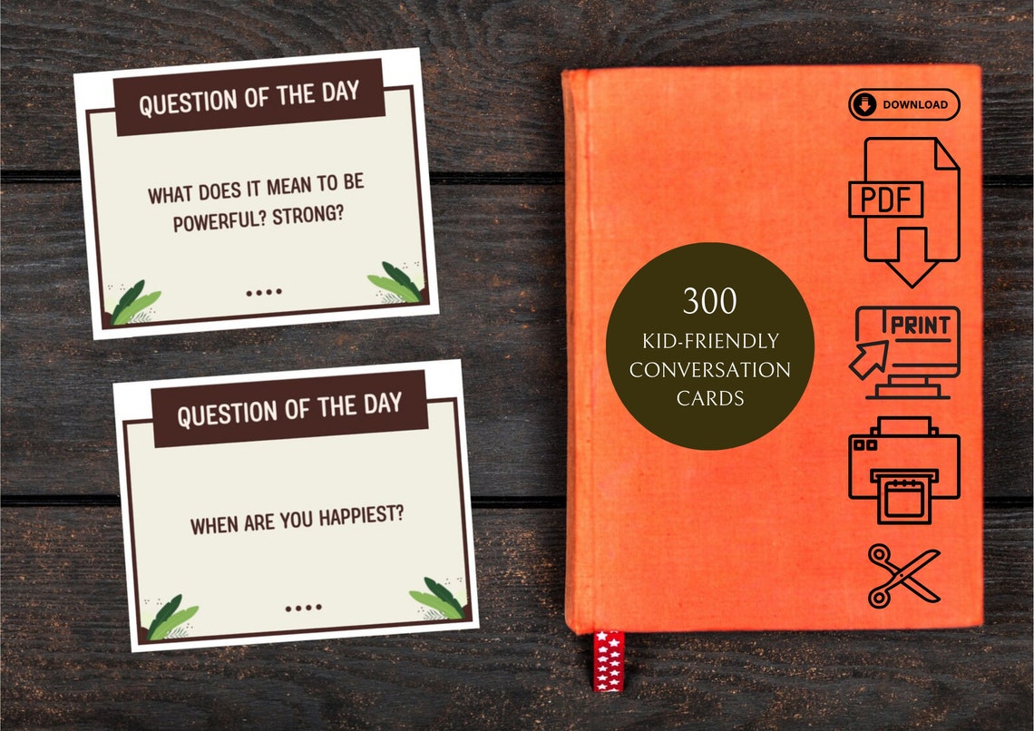 Family Conversation Starters for Kids, Teens, Holiday or Dinner Parties ...