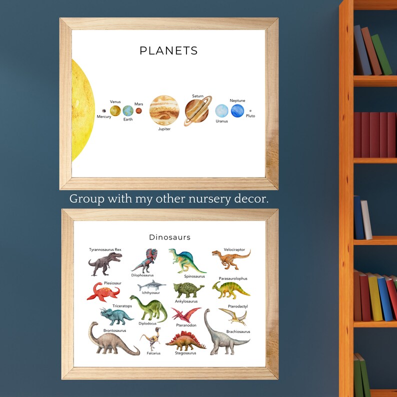 Solar System Printable Wall Art, Kids Room Decor, Outer Space Science ...