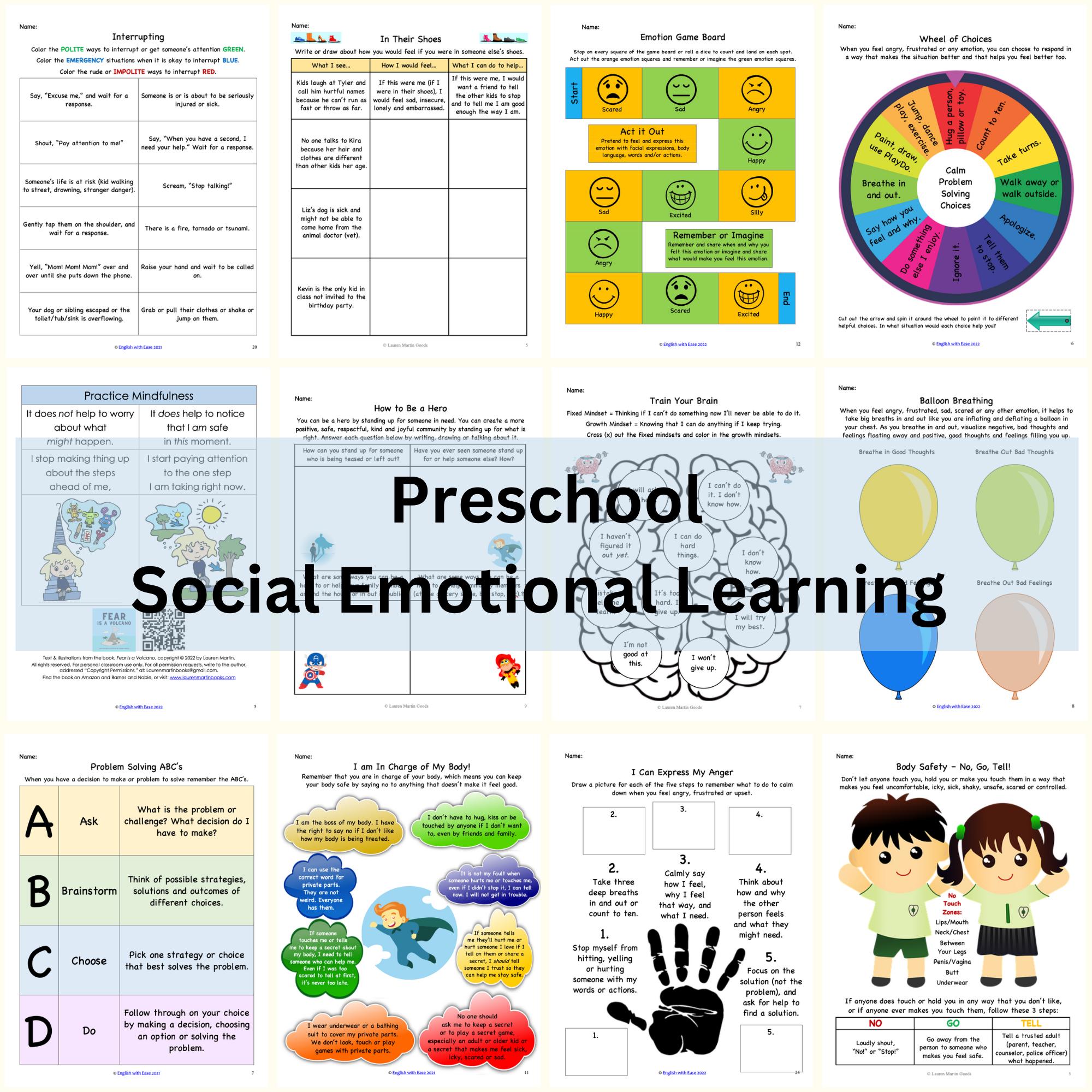 Complete Preschool Curriculum: Full Year Prek Worksheet Bundle, No Prep ...