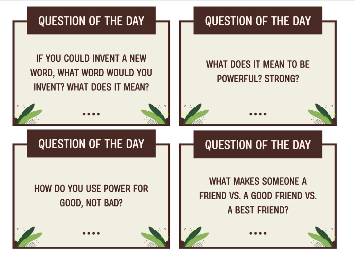 Family Conversation Starters for Kids, Teens, Holiday or Dinner Parties ...