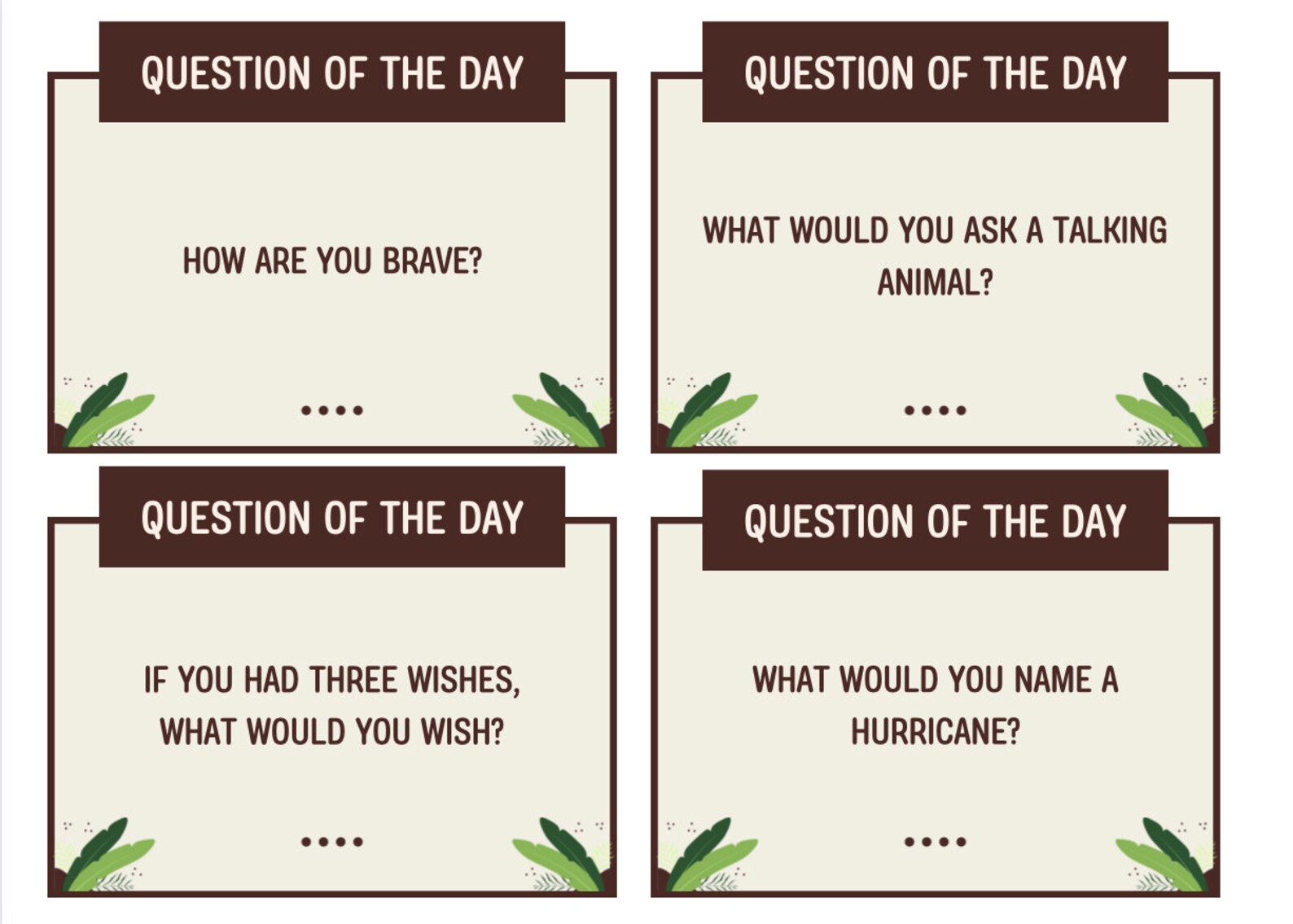 Family Conversation Starters for Kids, Teens, Holiday or Dinner Parties ...