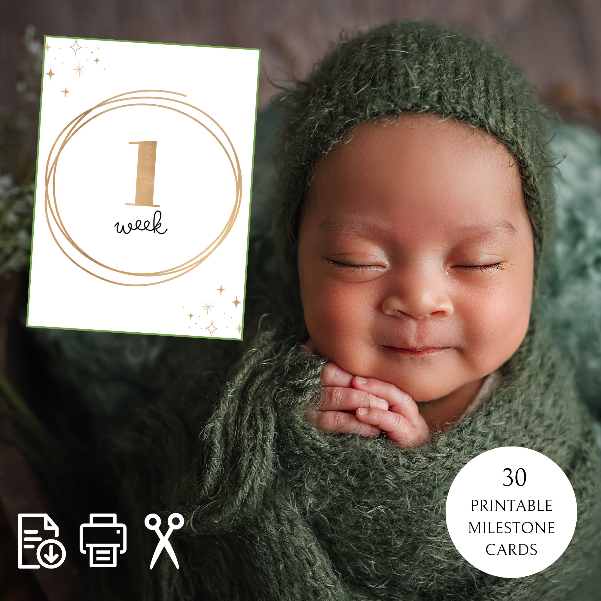 Baby Milestone Cards Printable for Boys or Girls - Etsy