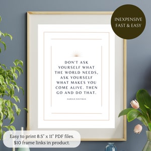 Inspirational Quotes Wall Art | Printable Wall Decor | Digital Download ...