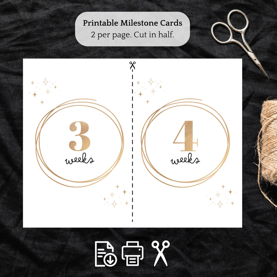 Baby Milestone Cards Printable for Boys or Girls - Etsy