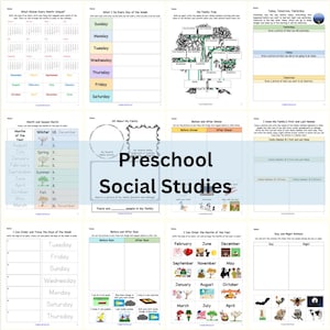 Complete Preschool Curriculum: Full Year Prek Worksheet Bundle, No Prep ...