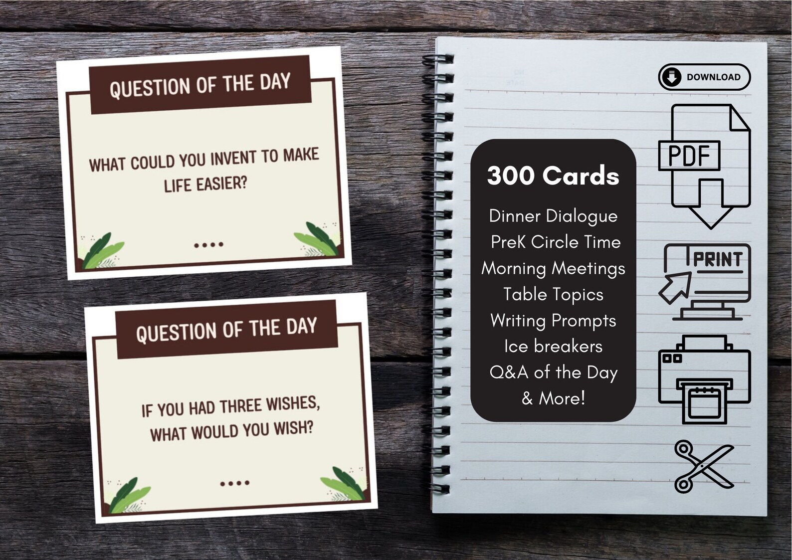 Family Conversation Starters for Kids, Teens, Holiday or Dinner Parties ...