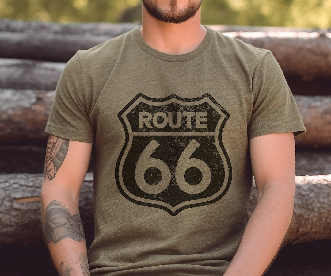 Route 66 Tee Shirt, Vintage Road Sign Tshirt Gift - Etsy
