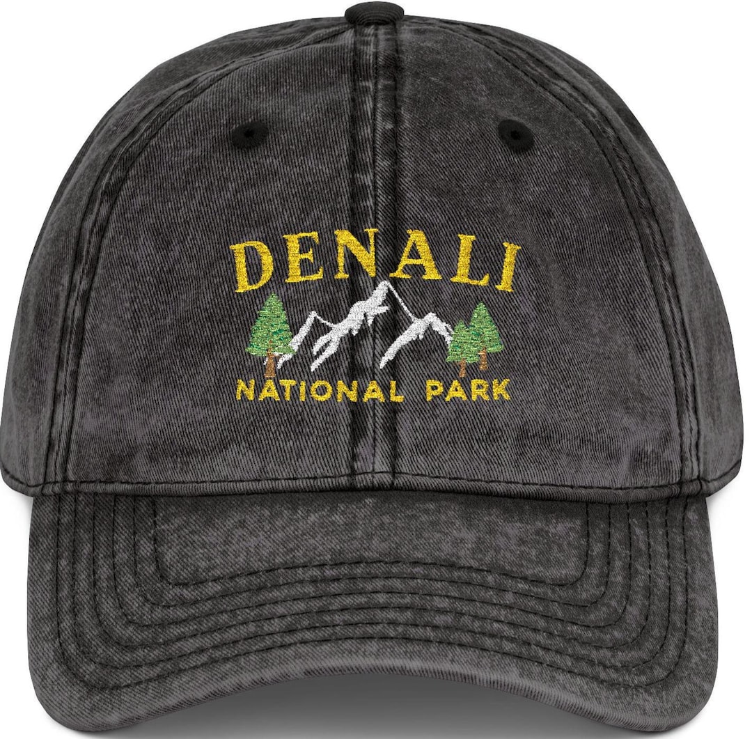 Denali National Park Alaska Embroidered Hat Gift Cap - Etsy