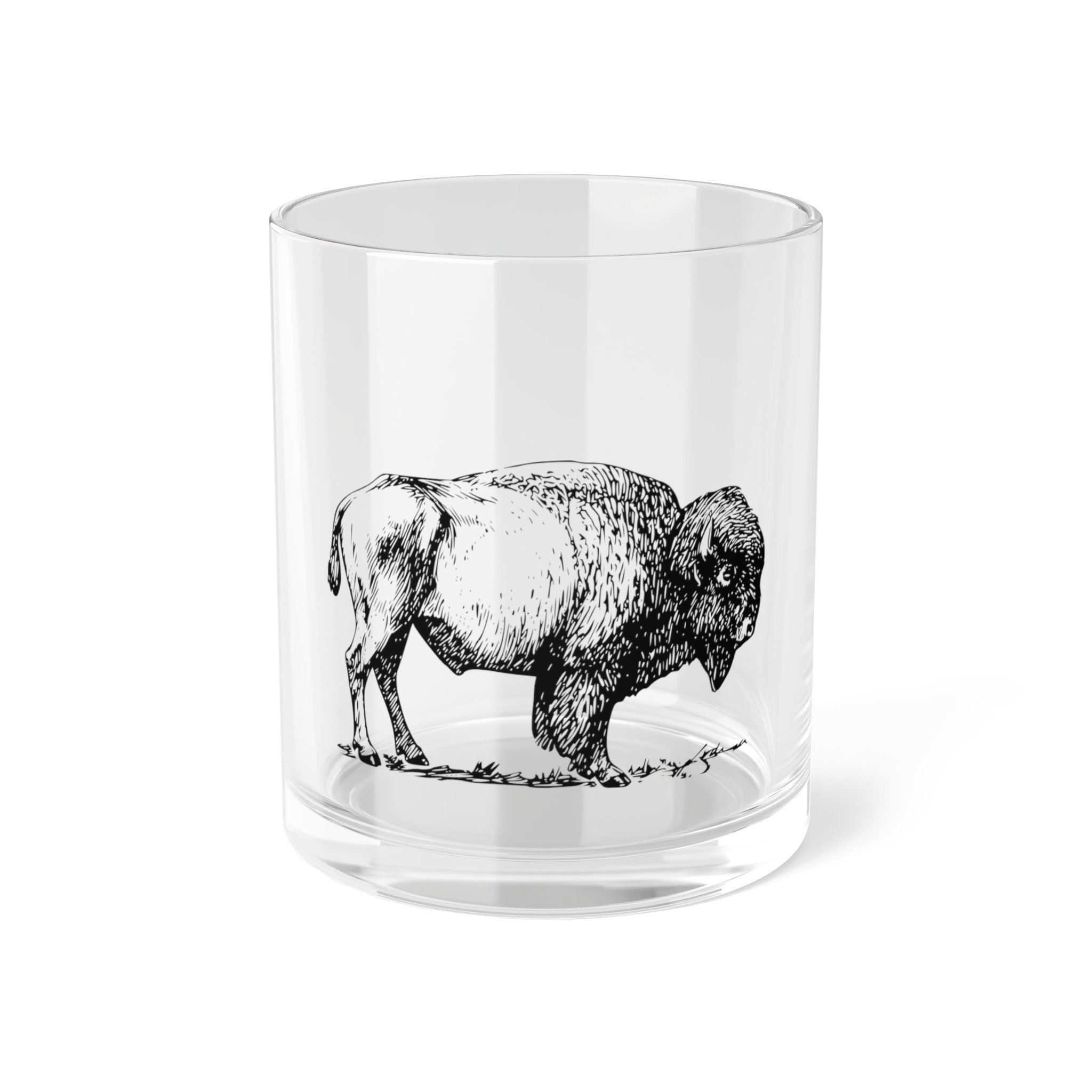 Bison Bourbon Bar Glass Set Whiskey Lover Gift Buffalo - Etsy