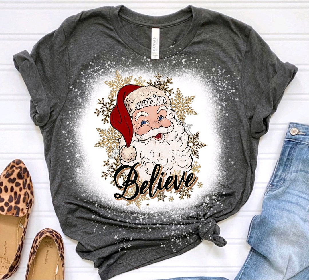 Bleached Christmas Shirt - Etsy