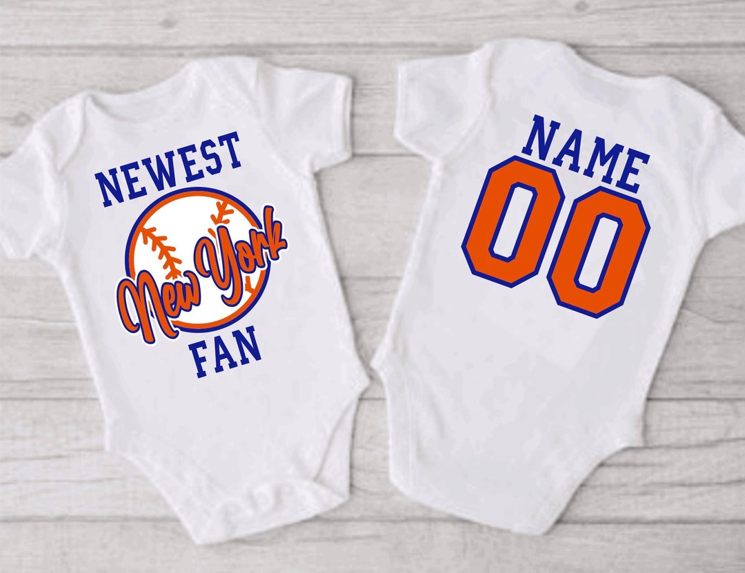 New York Mets Baby Bodysuit - Etsy