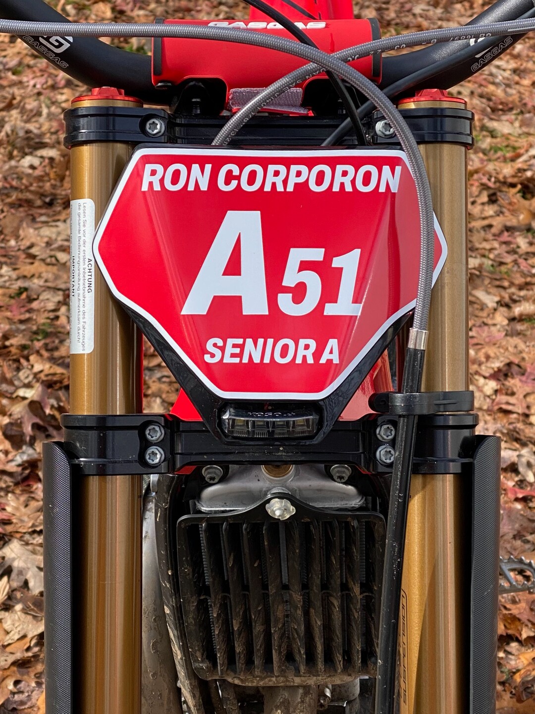 Gasgas Number Plate Decal - Etsy