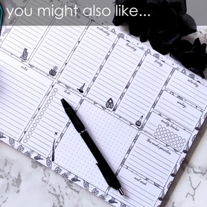 Magical Daily Planner | A5 Organiser Desk Pad | 50 Days Schedule Pages ...