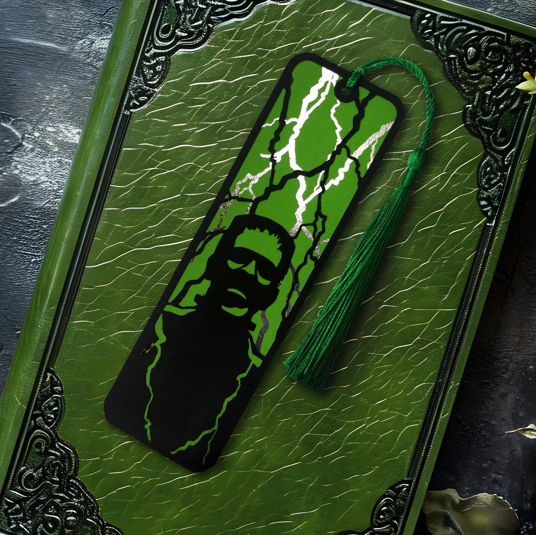 Frankenstein Foil Bookmark | Handmade Gift, Witchy Gothic Book Lover ...