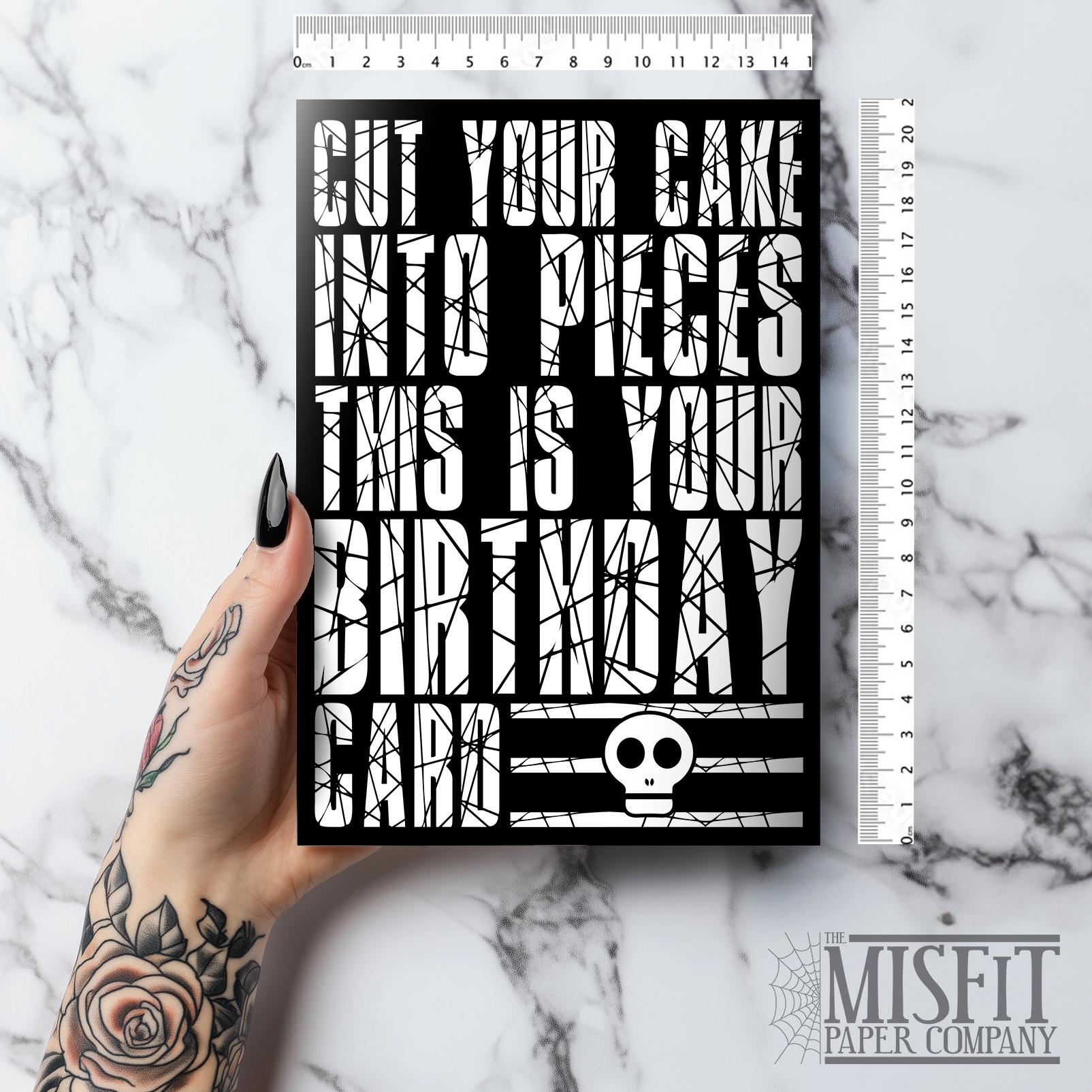Nu Metal Birthday Card | Last Resort Emo Lyric Glossy Black Greeting ...