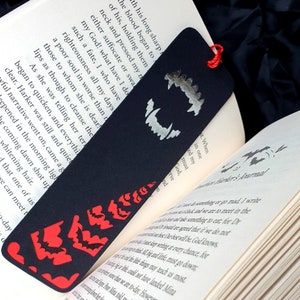 Vampire Foil Bookmark | Handmade Gift for Witchy Gothic Book Lover ...