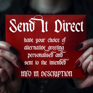 Thank You Skull Card | Large Alternative Appreciation Greeting ...