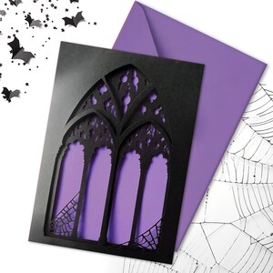 Gothic Arch Greeting Card | Handmade Church Window Alternative Bridal ...