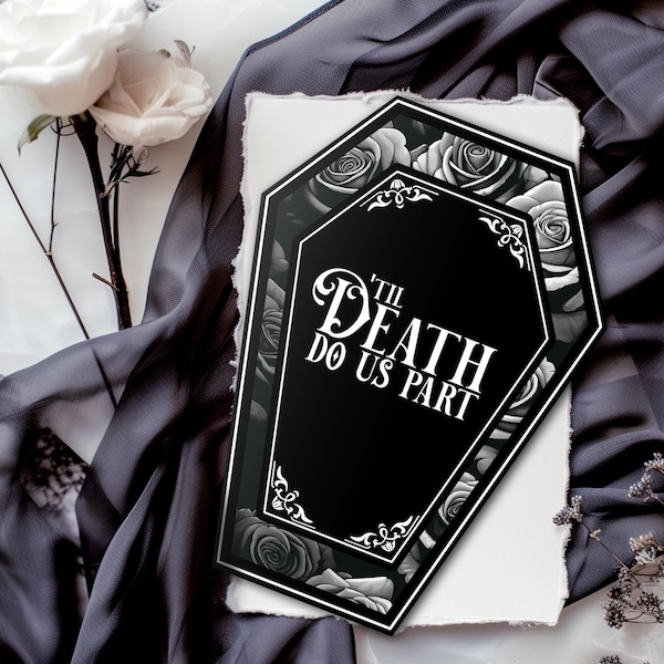 Large Gothic Wedding Cards - Etsy