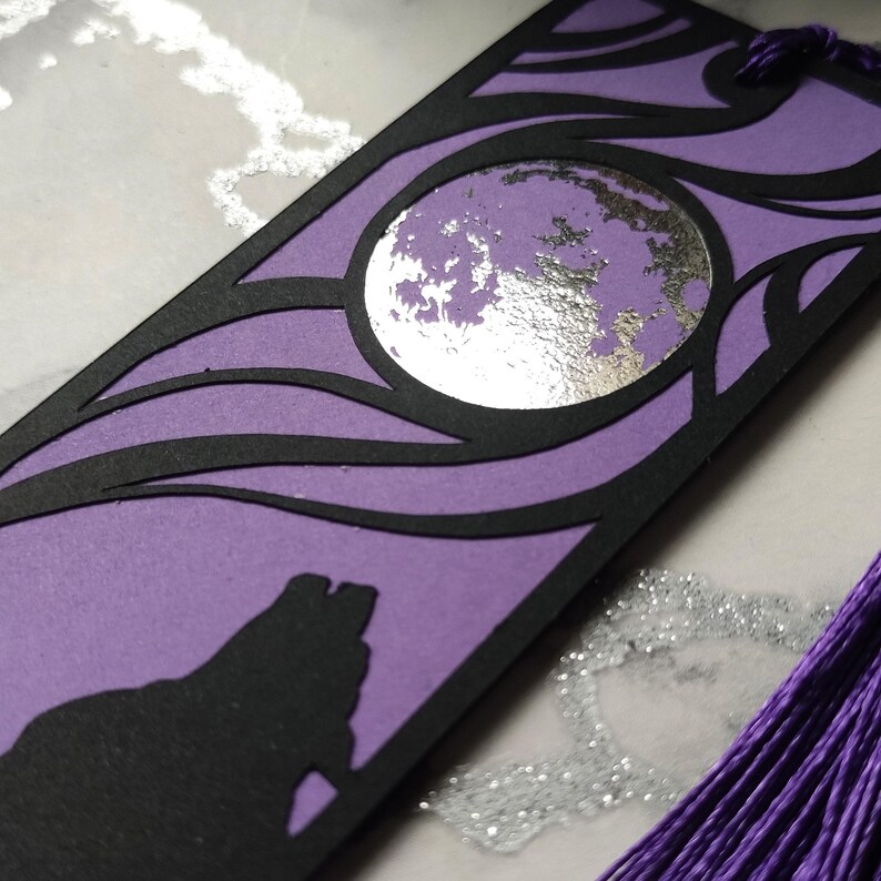 Werewolf Foil Bookmark | Handmade Gift for Witchy Gothic Book Lover ...