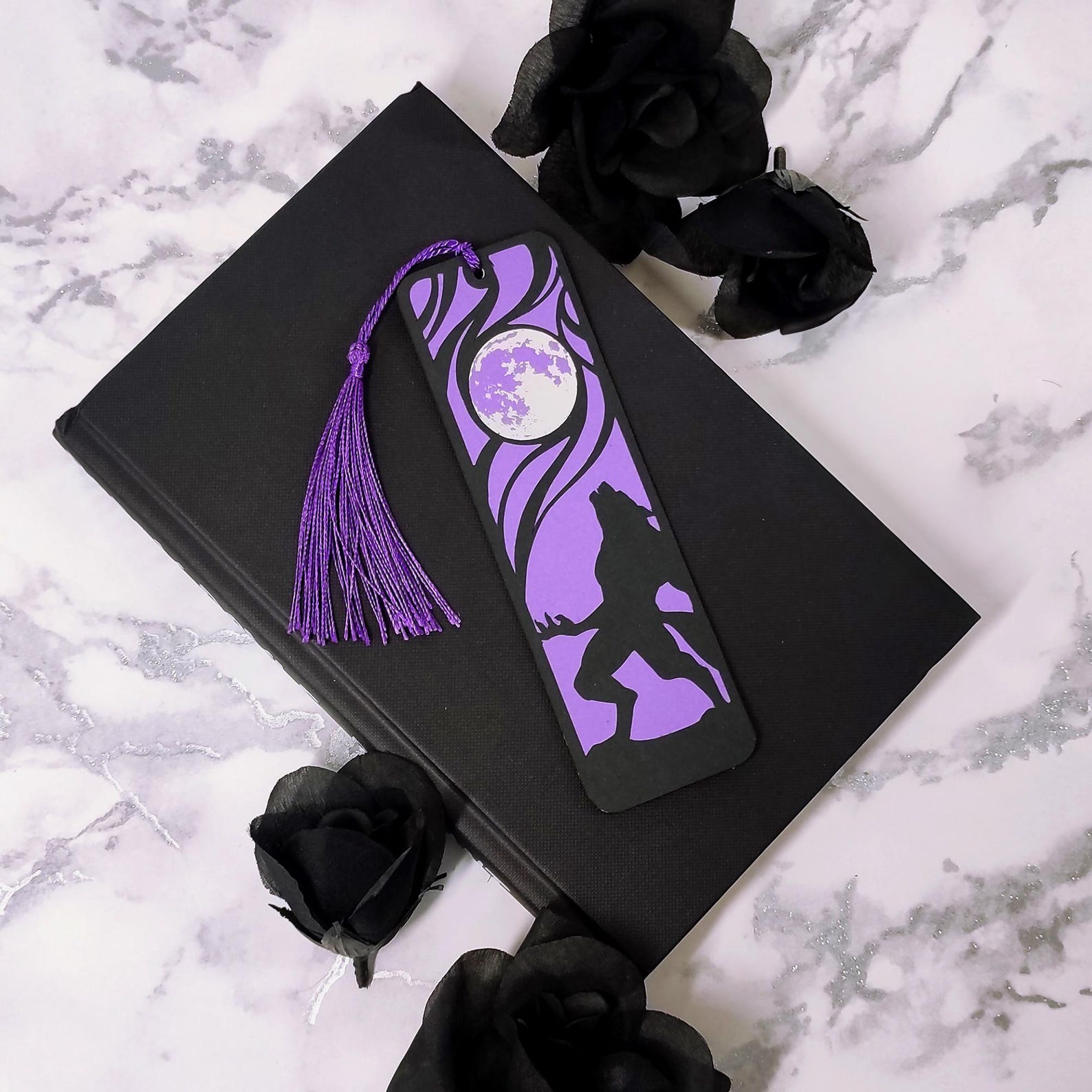 Werewolf Foil Bookmark | Handmade Gift for Witchy Gothic Book Lover ...