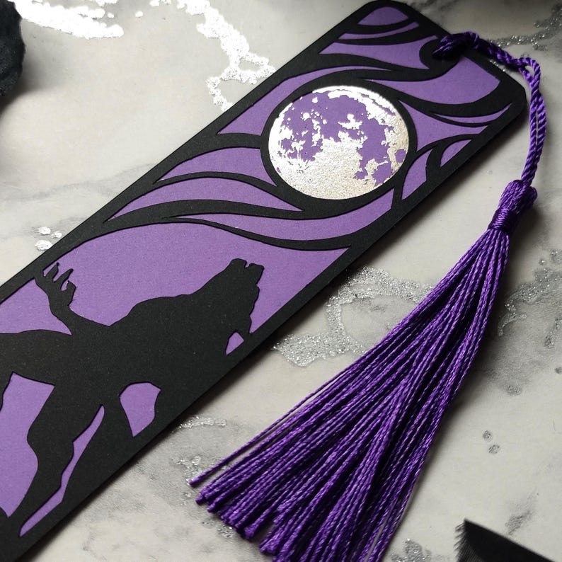 Werewolf Foil Bookmark | Handmade Gift for Witchy Gothic Book Lover ...
