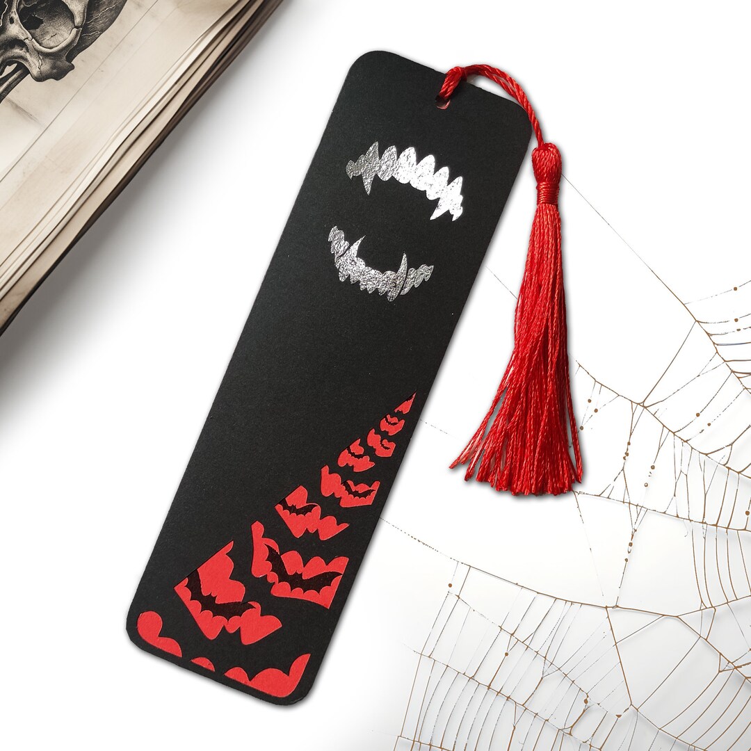 Vampire Foil Bookmark Handmade Classic Horror Gift for Gothic Book ...