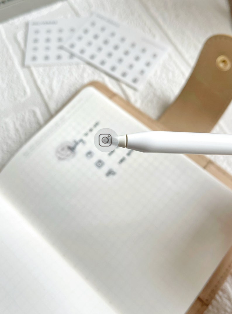 Mini Icon Stickers Work Computer Minimalist Planner - Etsy