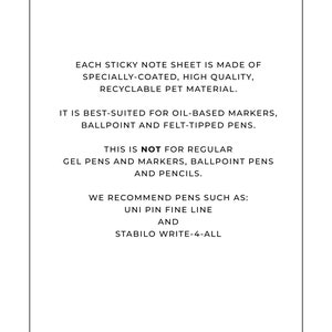 Transparent Matte Sticky Notes | Plastic Clear Sticky Notes for ...