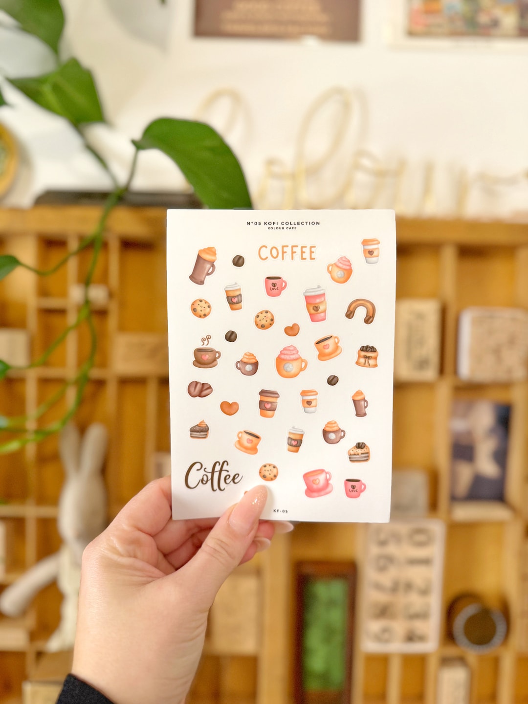 Cafe Planner Sticker | Coffee Sticker | Kofi 05 | Korean Japanese Style ...